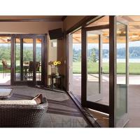 China Big Transparent Bi Folding Garage Door Aluminum Alloy Finished Surface 6063-T5 for sale
