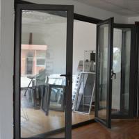 China Big Transparent Bi Folding Garage Door Aluminum Alloy Finished Surface 6063-T5 for sale