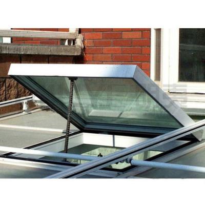 China Thermal Break Aluminum Roof Skylight 5mm 9A Double Glazed with Venetian Blinds and Retractable Fly Screen for sale