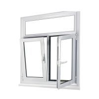 China UPVC French Style Patio Windows and Doors 5mm+12A+5mm Double Glazed for Outdoor Durability for sale