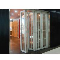 China Finished Accordion Magnet Bathroom PVC Folding Door for Surface for sale