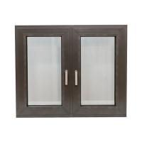 China Horizontal Opening Pattern Aluminium Casement Window Grills with Customized Size for sale