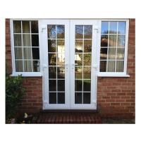 China Australia Standard PVC French Casement Door with Side Light Exterior 5mm 12A 5mm for sale