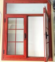 China Horizontal Opening Pattern Aluminium Casement Window Grills with Customized Size for sale