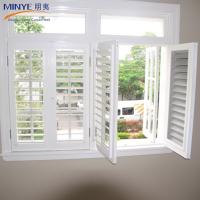 China Smooth Powder Coated PVC UPVC Jalousie Louver Windows 30dB Sound Insulation for Durable Shutters for sale