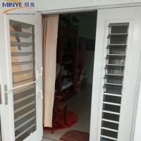 China Smooth Powder Coated PVC UPVC Jalousie Louver Windows 30dB Sound Insulation for Durable Shutters for sale