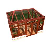 China Aluminum Frame Winter Garden Room Double Glass 6mm Triangle Roof Molding Custom Size for sale