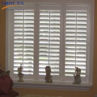 China Smooth Powder Coated PVC UPVC Jalousie Louver Windows 30dB Sound Insulation for Durable Shutters for sale