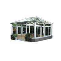China Aluminum Frame Winter Garden Room Double Glass 6mm Triangle Roof Molding Custom Size for sale