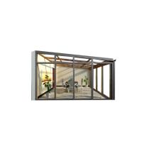 China Aluminum Frame Winter Garden Room Double Glass 6mm Triangle Roof Molding Custom Size for sale