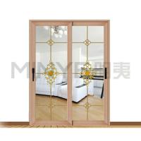 China Commercial Powder Coated Aluminum Sliding Door with Iron Grill Design 6063-T5 for sale
