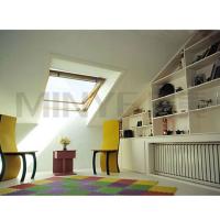 China Aluminum Cladding Wood Profile Center Pivot Opening Skylight with 1.4mm Thickness for sale
