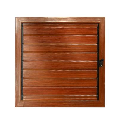 China Soundproof Timber Aluminum Louvers Exterior Shutter Jalousie Windows 30 dB RW 4500 Pa for sale