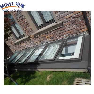 China Thermal Break Aluminum Roof Skylight with Chain Winder 3.0mm Profile Thickness for sale