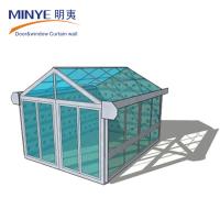 China 4500 Pa Windproof 30-40dB Soundproof Aluminum Garden Glass Winter Sunroom for sale