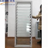 China Energy Saving Louver Frosted Glass Blade Shutter Windows 1.4mm Profile Thickness 5mm 12A 5mm Double Glazing for sale