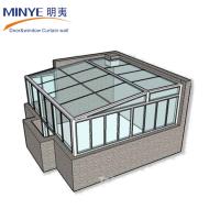 China 4500 Pa Windproof 30-40dB Soundproof Aluminum Garden Glass Winter Sunroom for sale