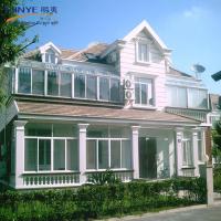 China Customized Size Aluminium Curved Glass Sunroom Outdoor Solarium 6063-T5 for sale