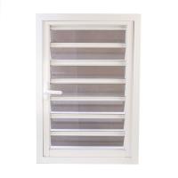China Rolling Up Down Aluminum Glass Shutters with Fly Screen 6063-T5 Thermal Break Profile for sale