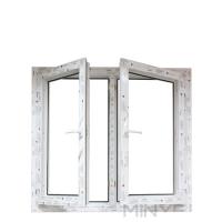 China UPVC Vinyl Casement Windows with EPDM Rubber Strip Brick Moulding Custom Sizes for sale