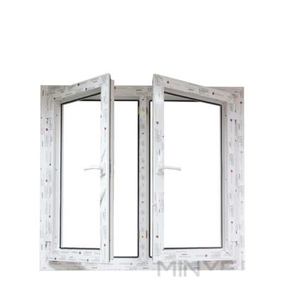 China UPVC Vinyl Casement Windows with EPDM Rubber Strip Brick Moulding Custom Sizes for sale
