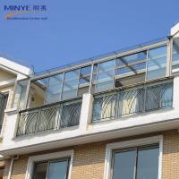 China Customized Size Aluminium Curved Glass Sunroom Outdoor Solarium 6063-T5 for sale