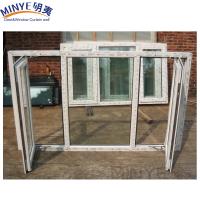 China UPVC Vinyl Casement Windows with EPDM Rubber Strip Brick Moulding Custom Sizes for sale