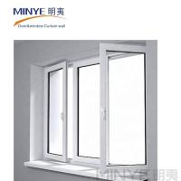 China UPVC Vinyl Casement Windows with EPDM Rubber Strip Brick Moulding Custom Sizes for sale