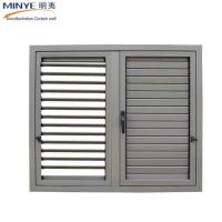 China Customized Profile Color Aluminum Shutter Window with Hinges and Exterior Shutters for sale