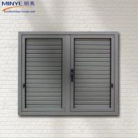 China Customized Profile Color Aluminum Shutter Window with Hinges and Exterior Shutters for sale
