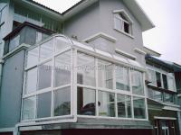 China Customized Aluminum Sun Room Flat Roof Molding Winter Garden 6063-T5 for sale