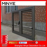 China Customized Profile Color Aluminum Shutter Window with Hinges and Exterior Shutters for sale