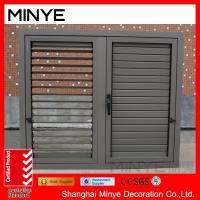 China Customized Profile Color Aluminum Shutter Window with Hinges and Exterior Shutters for sale