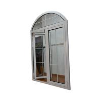 China Residential White Grid Aluminum Main Door Design with Customized Size Configurations for sale