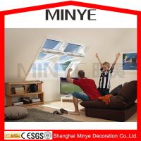 China Aluminum Vertical Open House Skylight Moon Roof Window with Fiberglass Screen Netting 5mm Tempered Glass for sale
