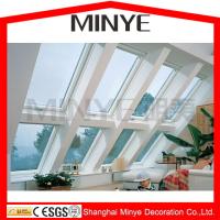 China Aluminum Vertical Open House Skylight Moon Roof Window with Fiberglass Screen Netting 5mm Tempered Glass for sale