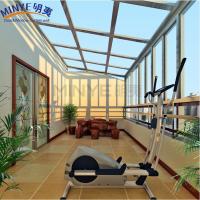 China All Season Glass House Flat Roof Thermal Break Aluminum Insulated Roof Sunroom 2.0mm for sale