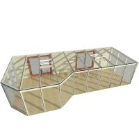 China European Design Prefab Luxury House Aluminum Frame Low-E Insulated Glass 5mm+12A+5mm for sale
