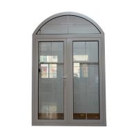 China Customized Size Arch Interior Stainless Steel Bathroom Door with Tempering Glass for sale