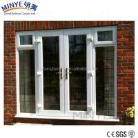 China UPVC Casement Door Plastic Material Modern Design 5mm Double Glazing 5 Year Warranty for sale