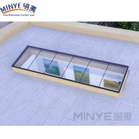 China Powder Coated Aluminum Roof Skylight with 5mm 9A 5mm Glass and Roller Screen for sale