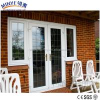 China UPVC Casement Door Plastic Material Modern Design 5mm Double Glazing 5 Year Warranty for sale