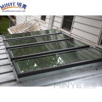China Powder Coated Aluminum Roof Skylight with 5mm 9A 5mm Glass and Roller Screen for sale