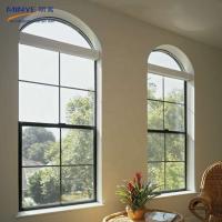 China Windproof UPVC/PVC Vertical Sliding Window Grill Design for Living Room Functionality for sale
