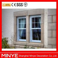 China Windproof UPVC/PVC Vertical Sliding Window Grill Design for Living Room Functionality for sale