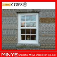 China Windproof UPVC/PVC Vertical Sliding Window Grill Design for Living Room Functionality for sale