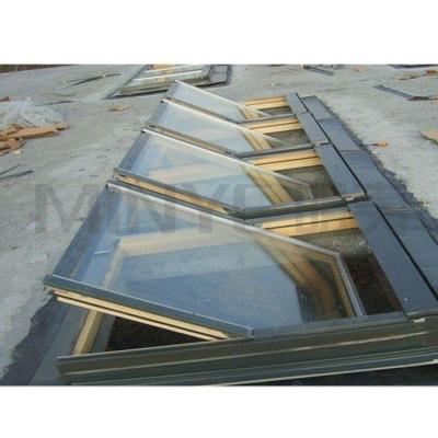 China Powder Coated Skylight with Manual Winder and Electric Blinds 6063-T5 Aluminum 5mm+12A+5mm Glass for sale