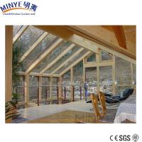China Aluminum Alloy Glass Sun Room Modern Design Triangle Roof Molding 6063-T5 for sale