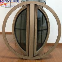 China Thermal Break Aluminum Round Casement Window 6063-T5 with Double Glazing 5mm+12A+5mm for sale