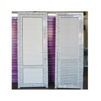 China UPVC Louver Door Design Without Track Exterior House PVC Shutter Door 30sqm MOQ for sale